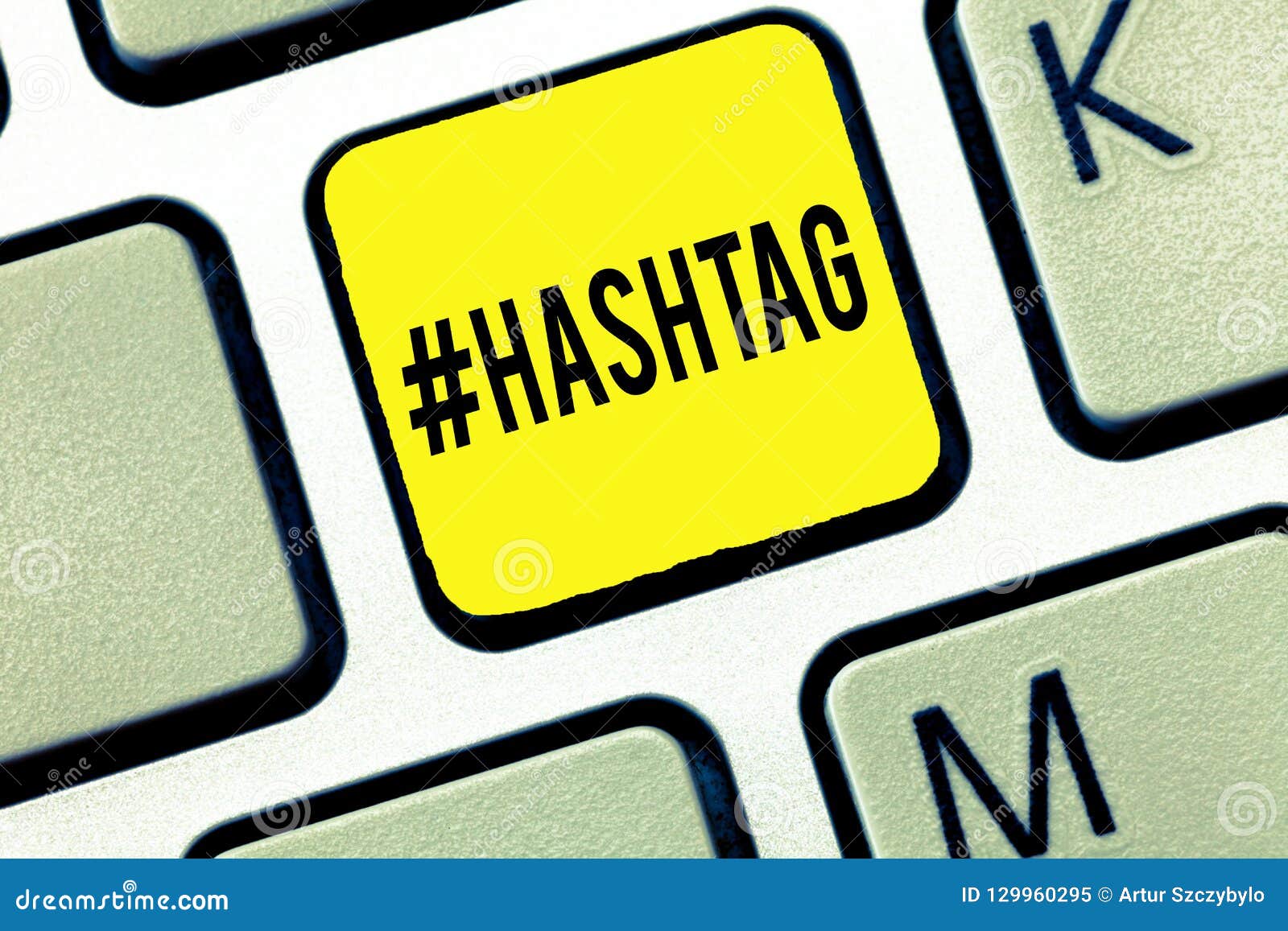Handwriting Text Writing Hashtag. Concept Meaning Internet Tag for ...