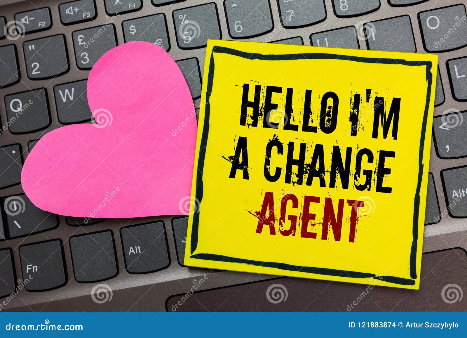 Handwriting Text Writing Hello I am a Change Agent. Concept Meaning ...