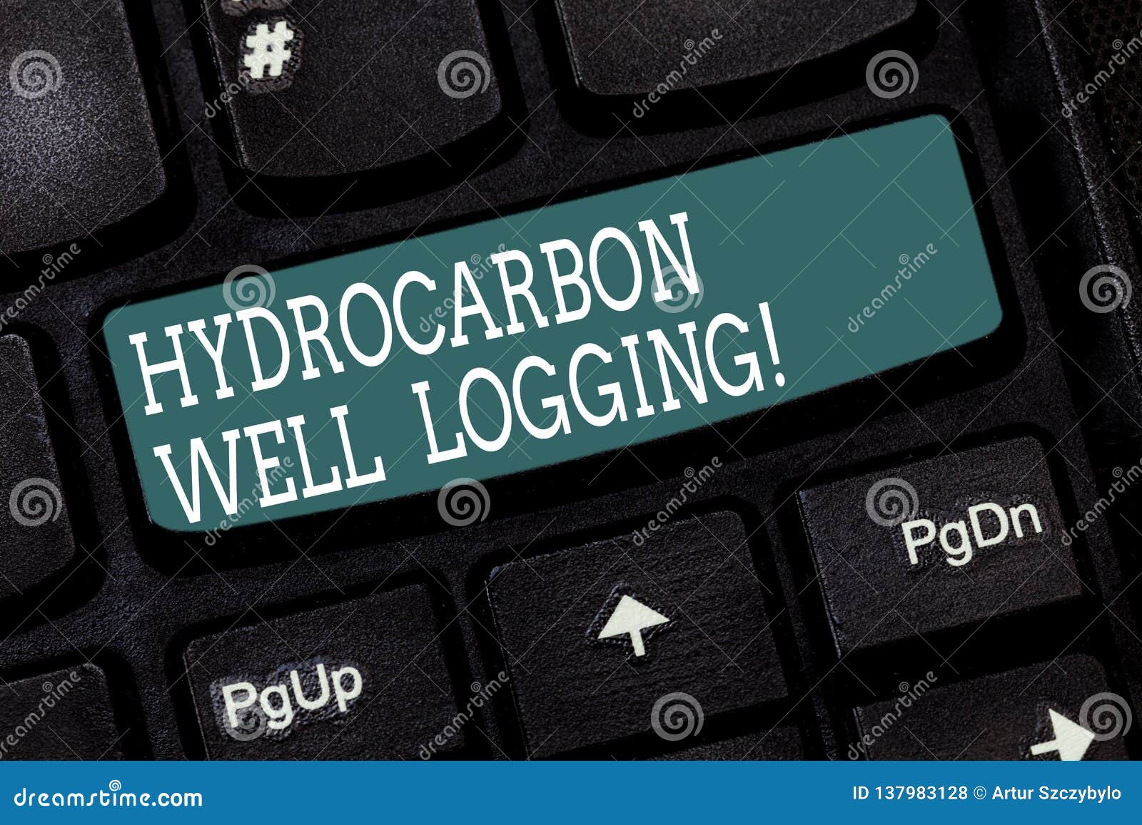 Handwriting Text Writing Hydrocarbon Well Logging. Concept Meaning ...