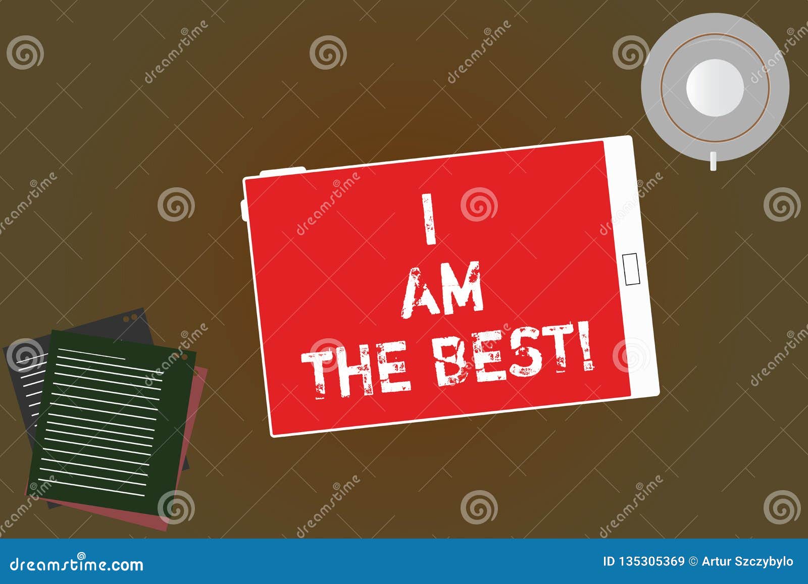 Handwriting Text Writing I am the Best. Concept Meaning Doing Well in ...