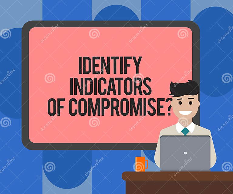 Handwriting Text Writing Identify Indicators of Compromise. Concept ...