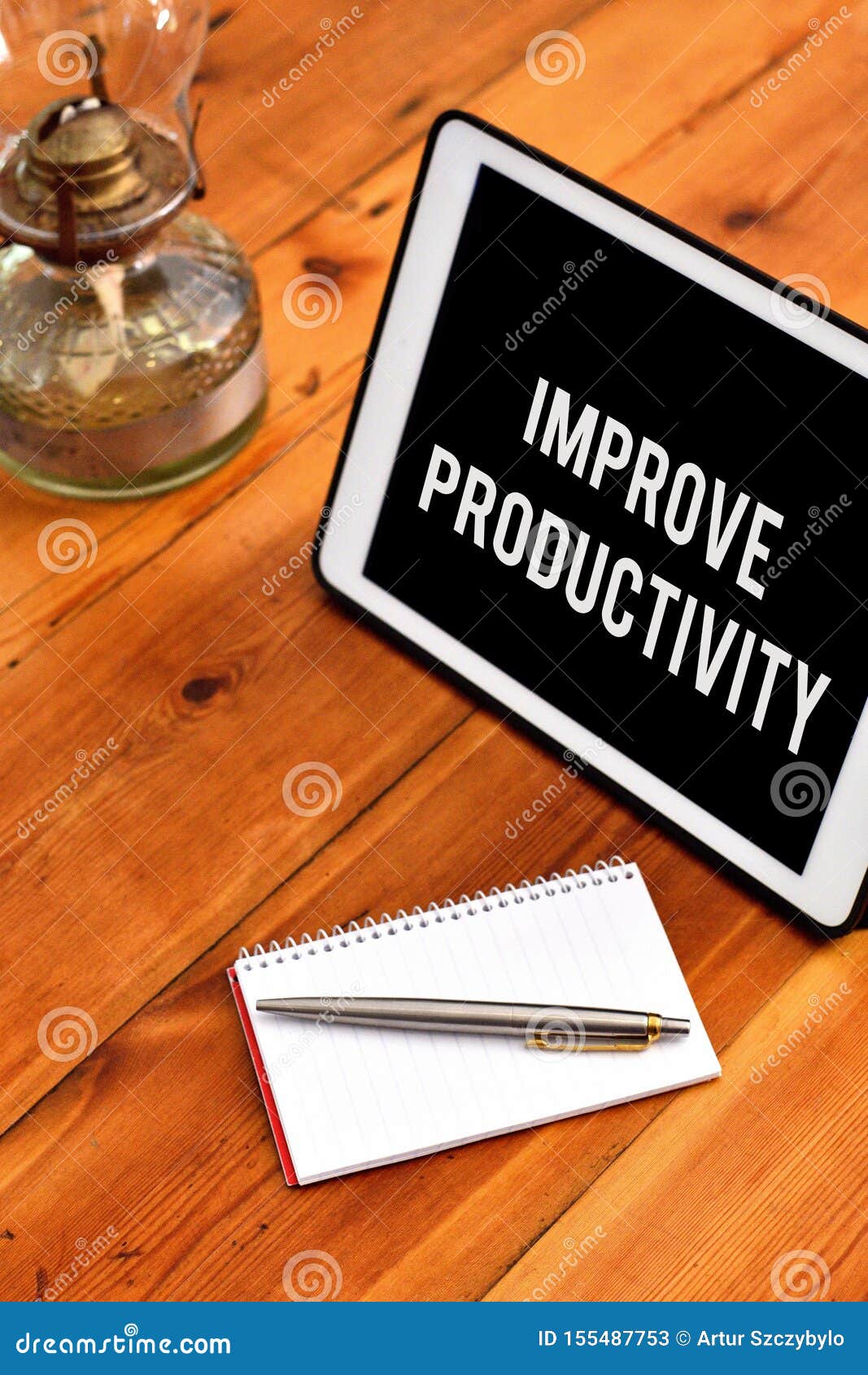 Handwriting Text Writing Improve Productivity. Concept Meaning To ...