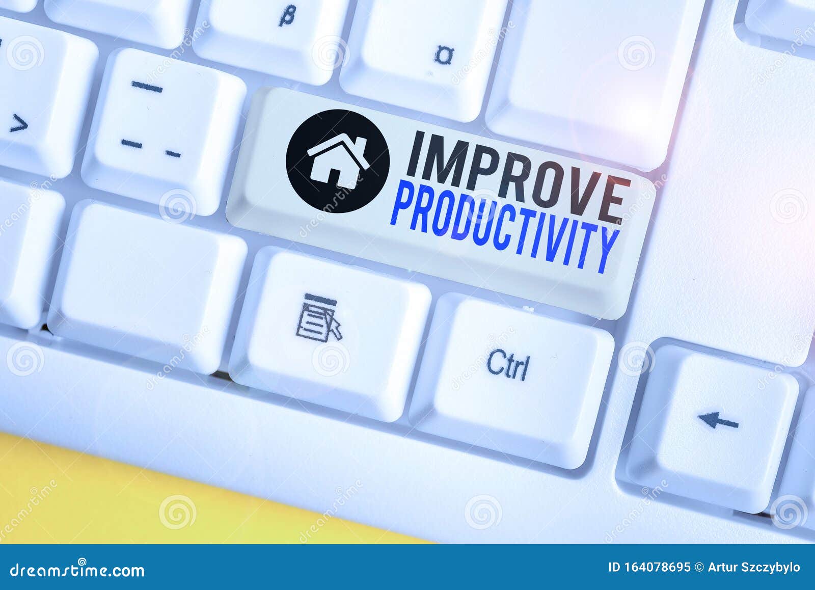 Handwriting Text Writing Improve Productivity. Concept Meaning To ...