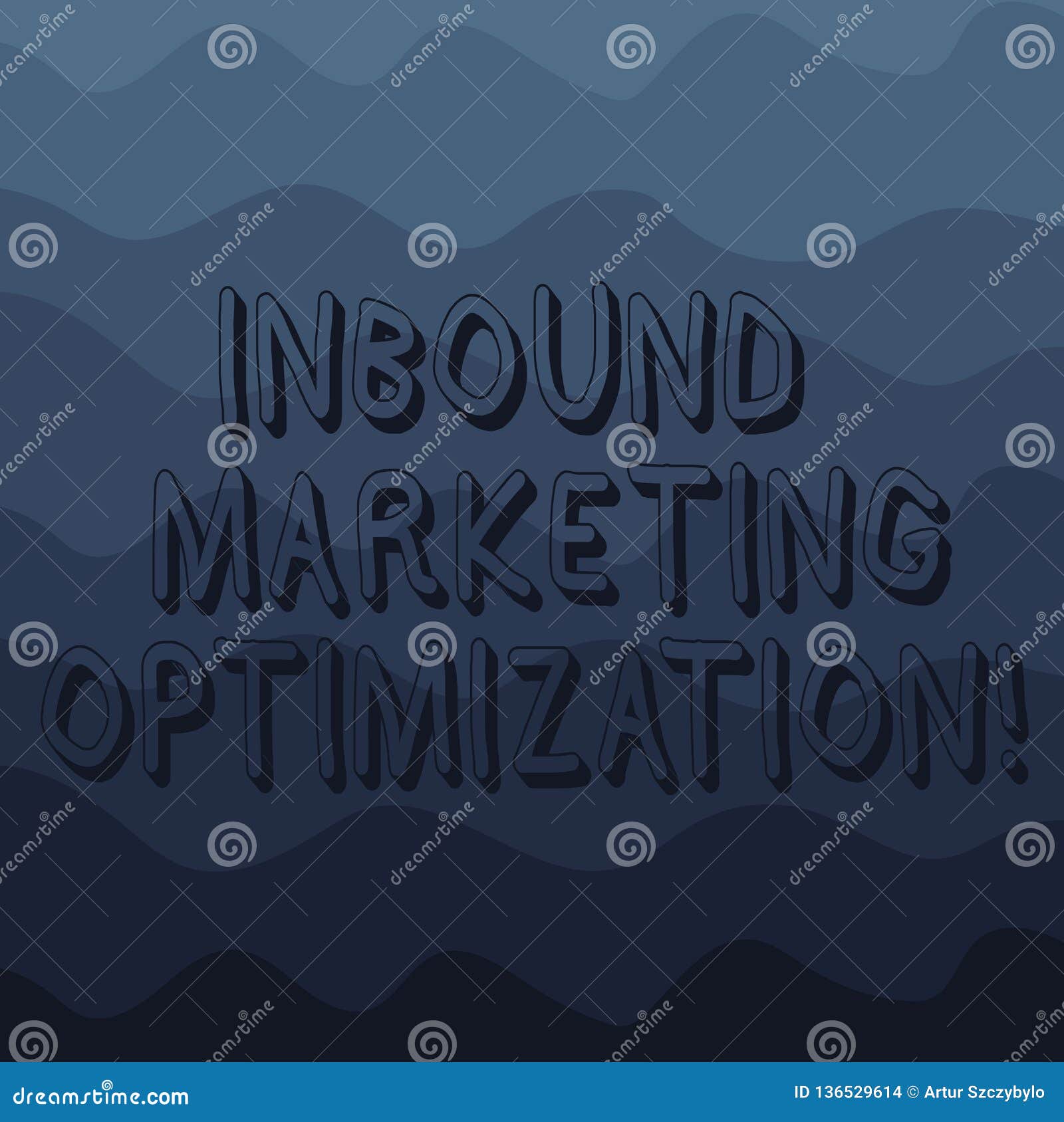 Handwriting Text Writing Inbound Marketing Optimization. Concept ...