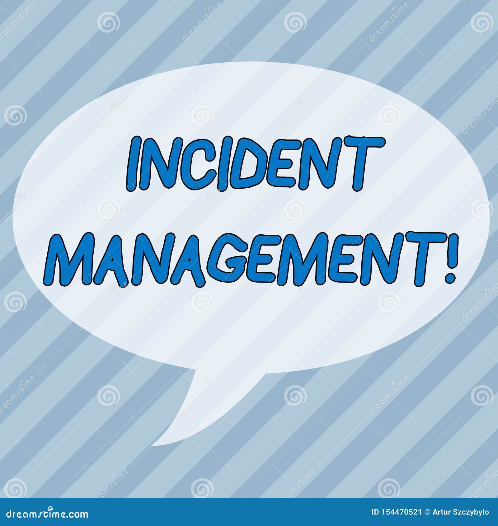 Handwriting Text Writing Incident Management. Concept Meaning Process ...