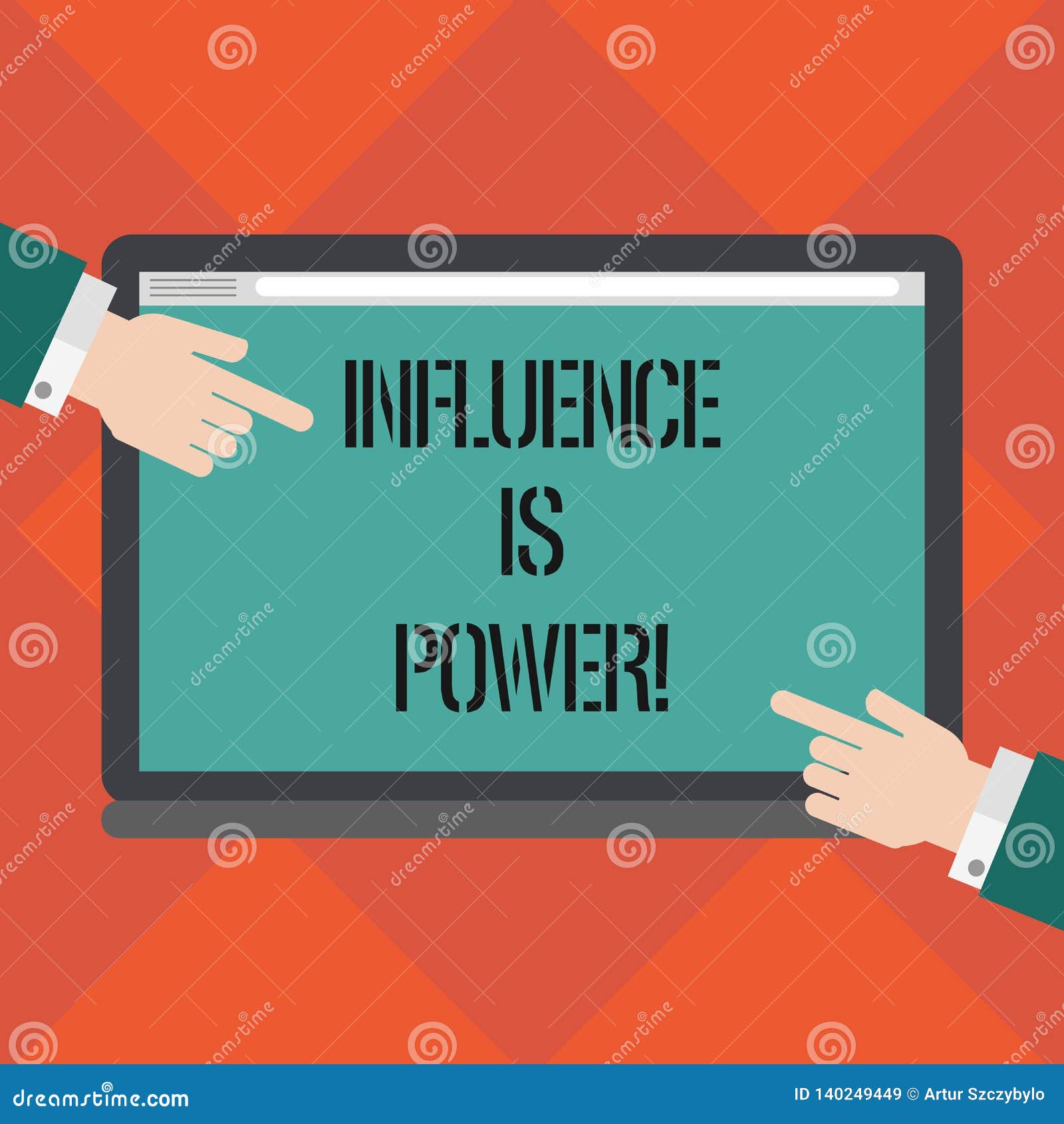 Handwriting Text Writing Influence is Power. Concept Meaning Have ...