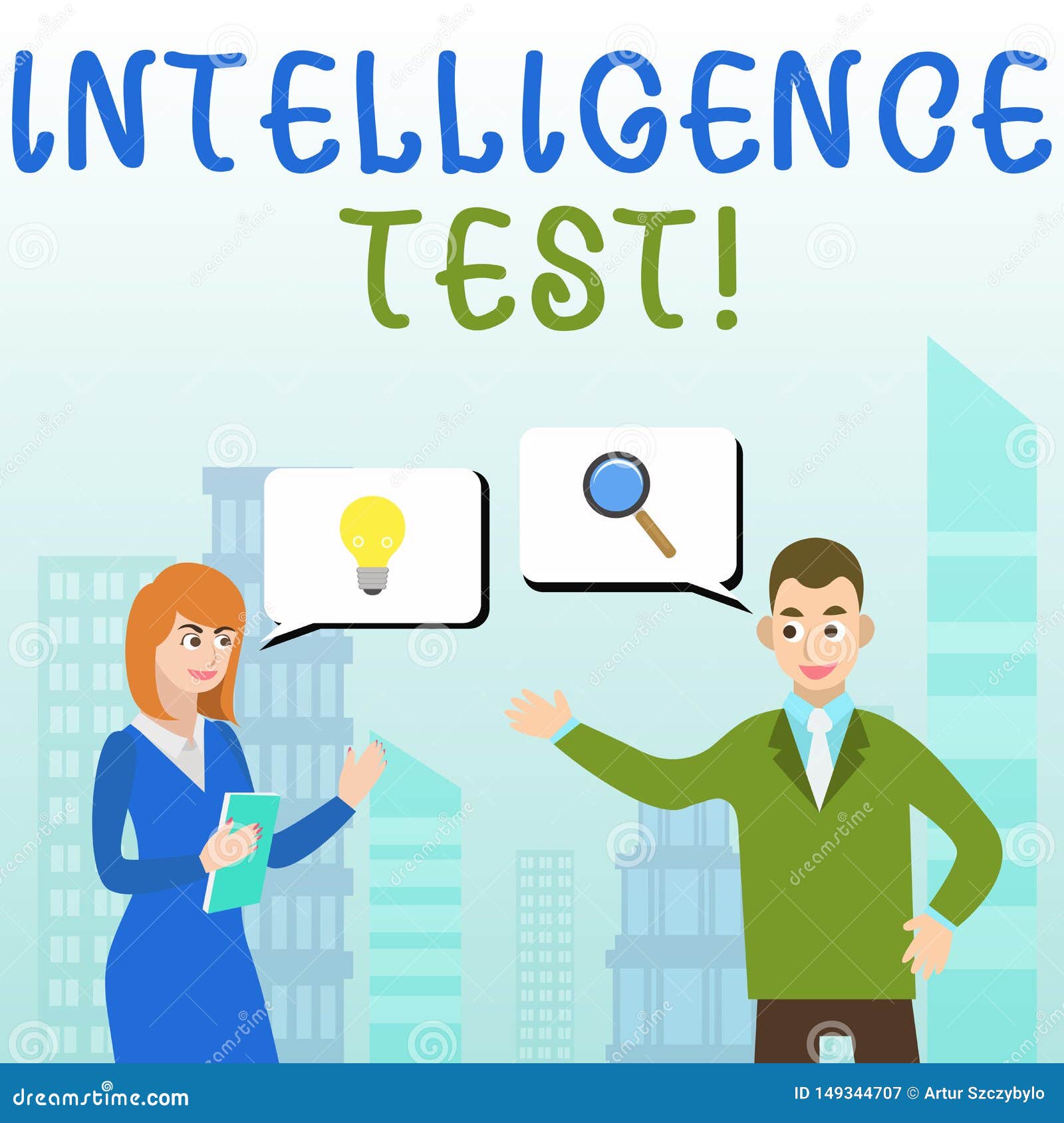 Handwriting Text Writing Intelligence Test. Concept Meaning Test ...