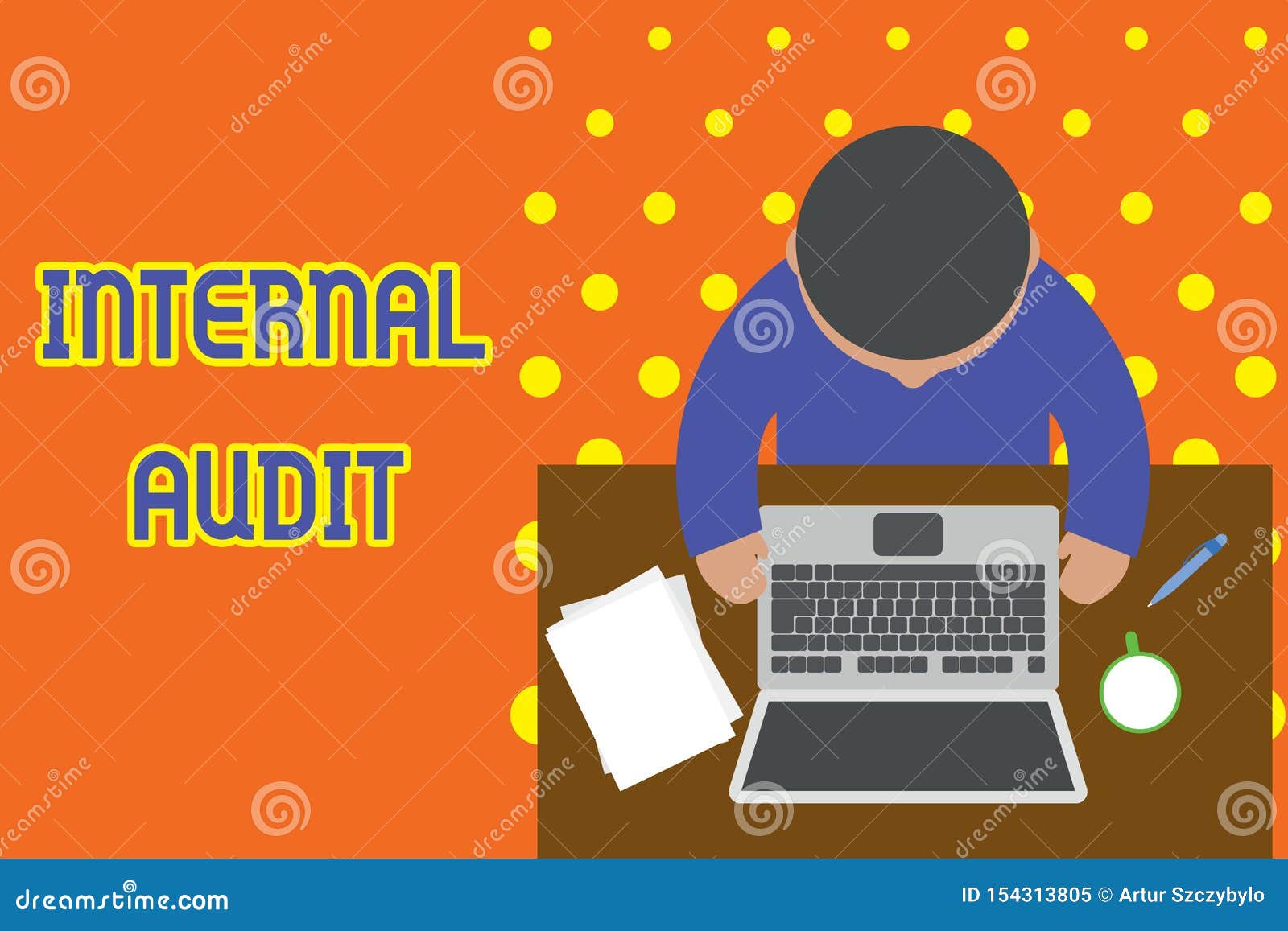 Handwriting Text Writing Internal Audit. Concept Meaning Evaluates the ...