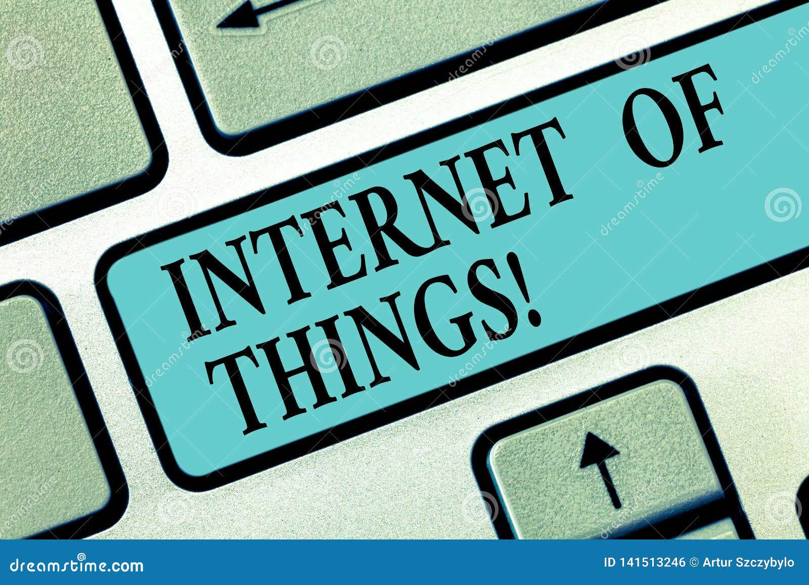 Handwriting Text Writing Internet of Things. Concept Meaning ...