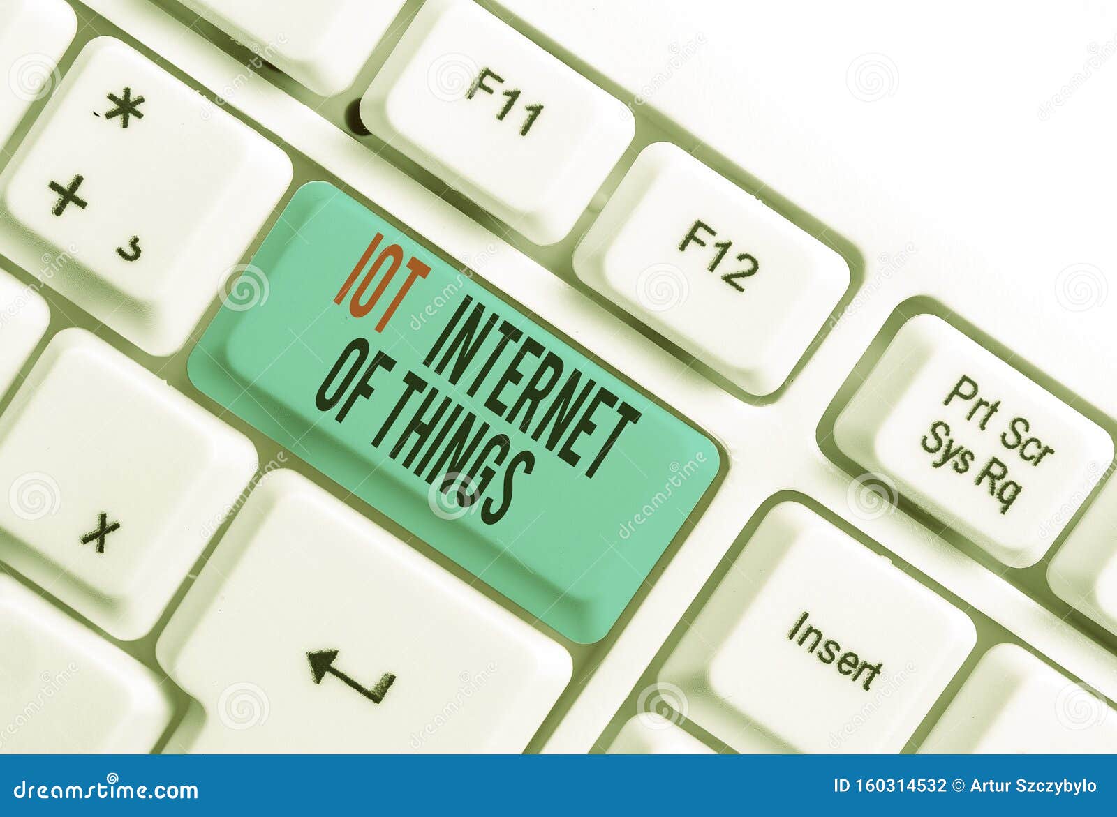 Handwriting Text Writing Iot Internet of Things. Concept Meaning ...