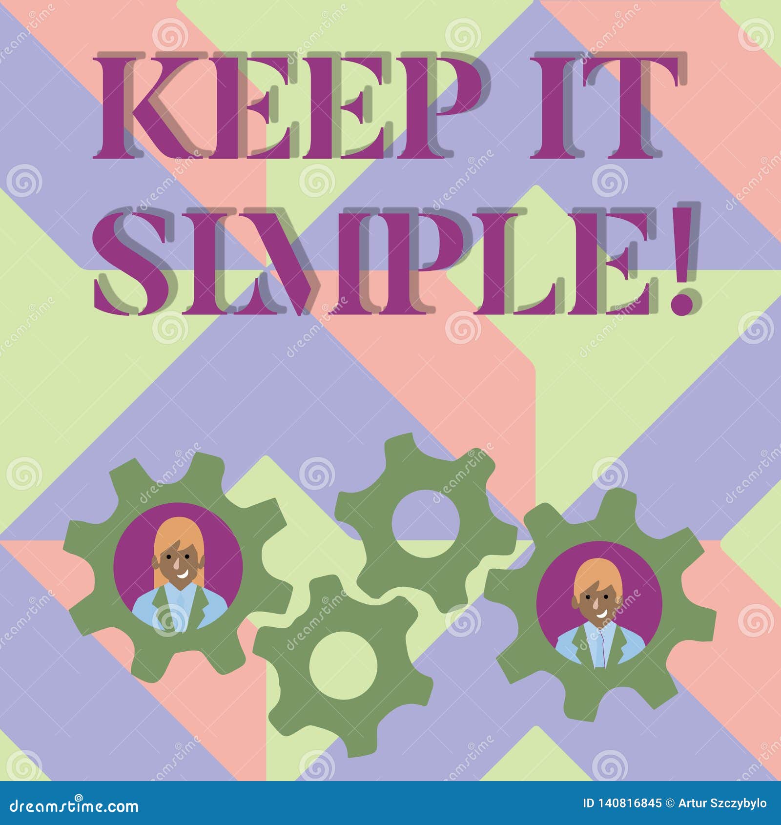 Handwriting Text Writing Keep it Simple. Concept Meaning Simplify ...