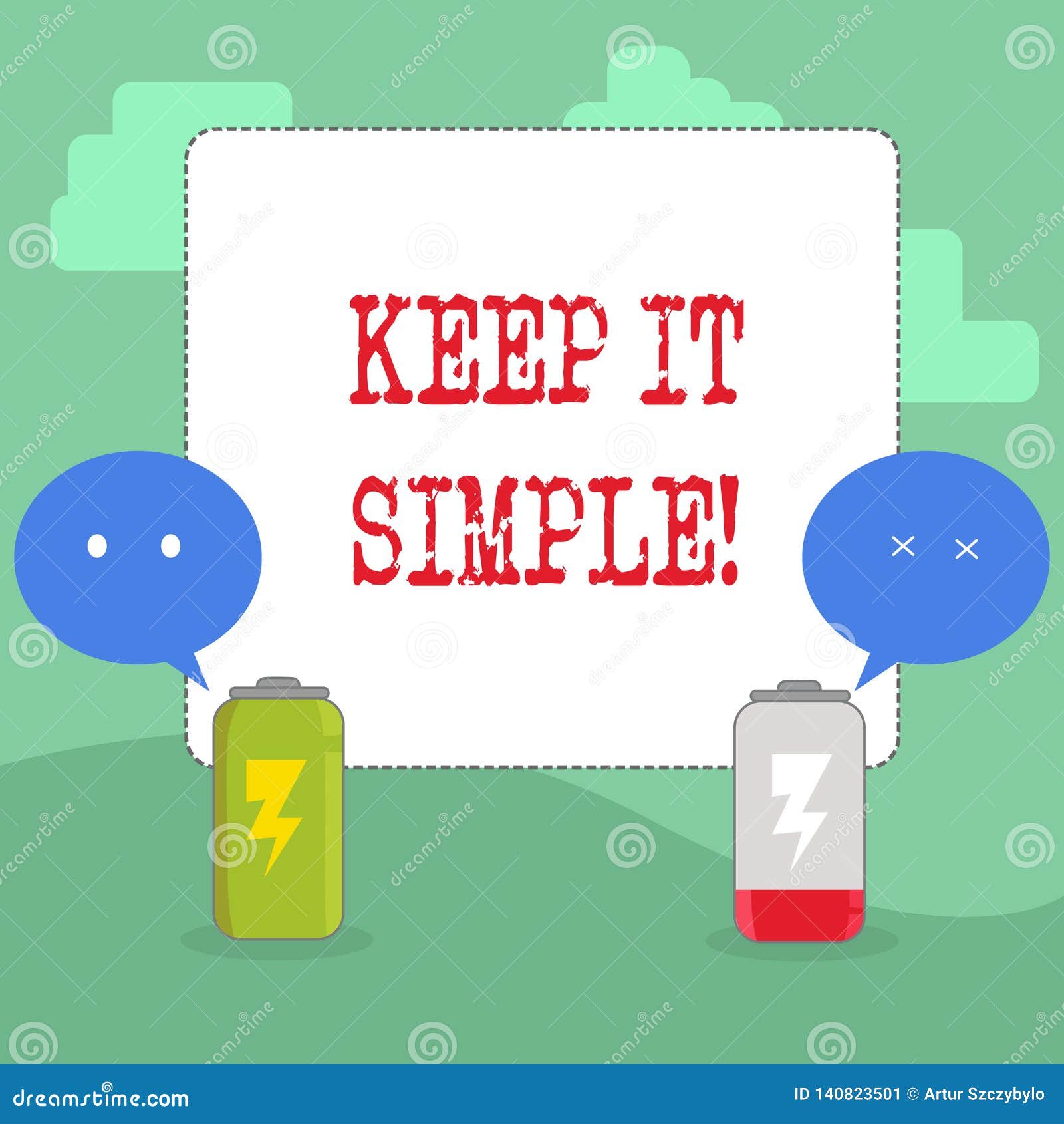 Handwriting Text Writing Keep it Simple. Concept Meaning Simplify ...