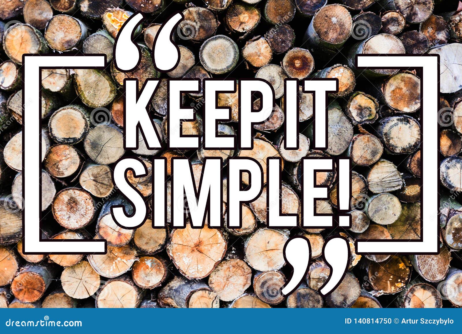 Handwriting Text Writing Keep it Simple. Concept Meaning Simplify ...