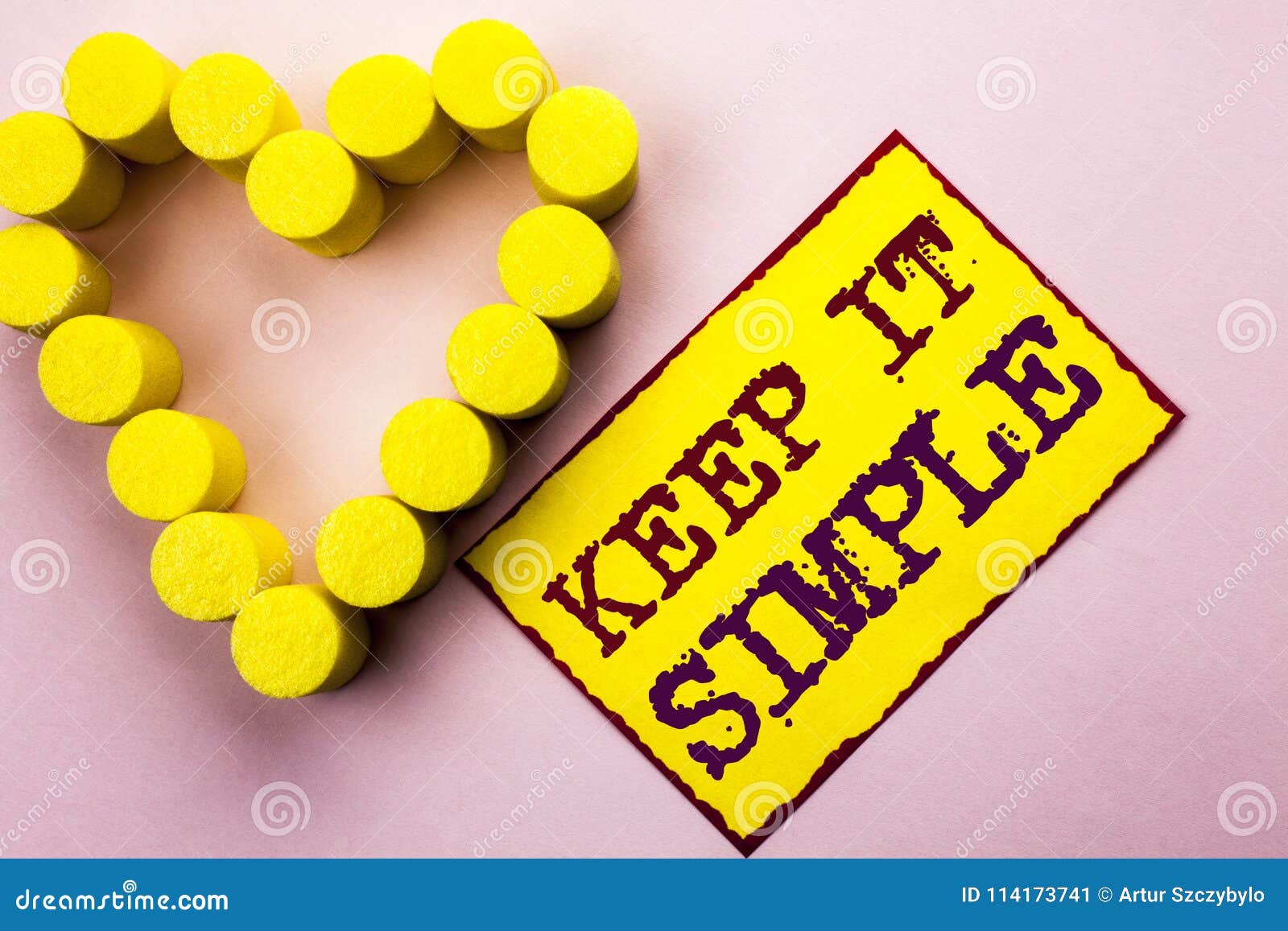 Handwriting Text Writing Keep it Simple. Concept Meaning Simplify ...