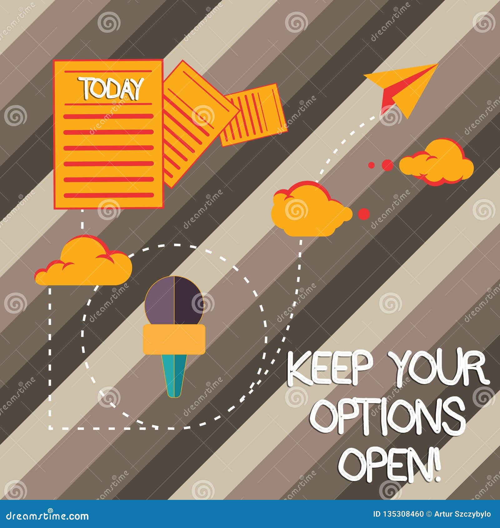 Handwriting Text Writing Keep Your Options Open. Concept Meaning Manage ...