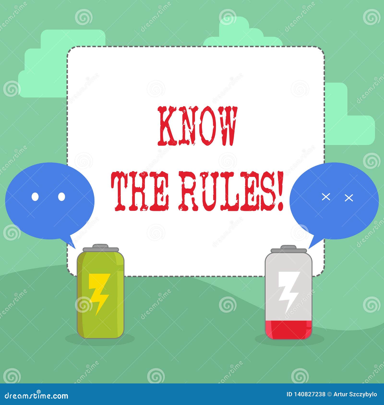 Handwriting Text Writing Know the Rules. Concept Meaning Be Aware of ...