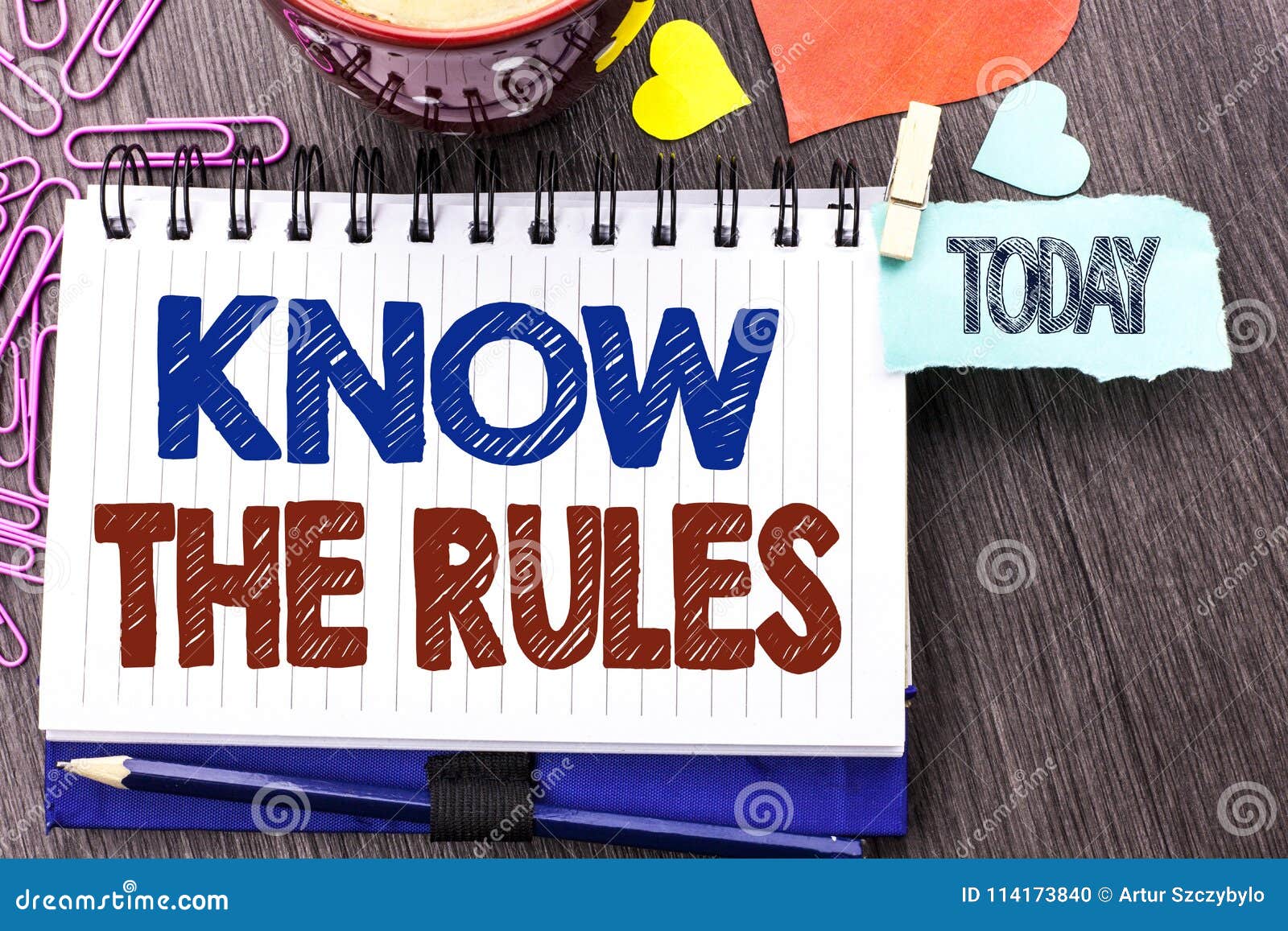 Handwriting Text Writing Know the Rules. Concept Meaning Be Aware of ...