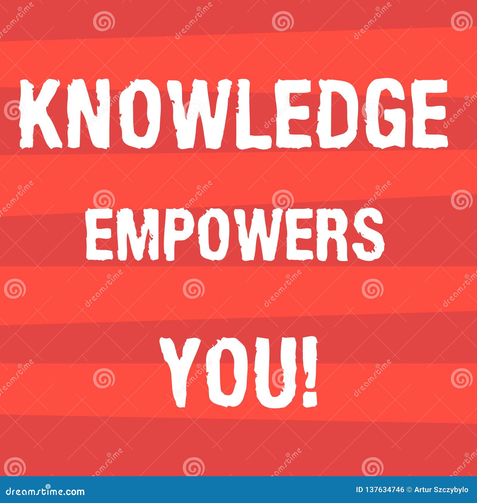 Handwriting Text Writing Knowledge Empowers You. Concept Meaning To ...