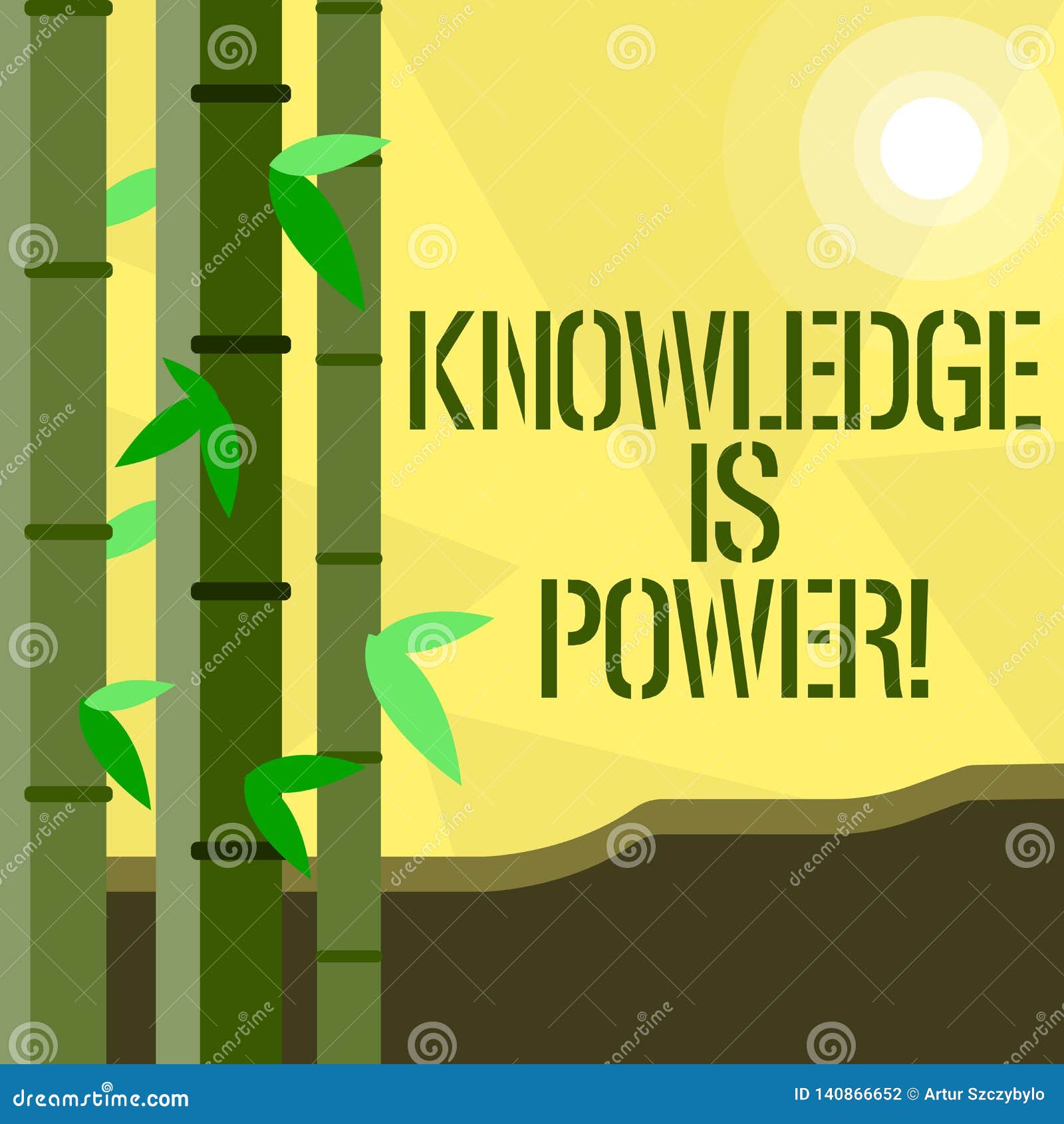 Handwriting Text Writing Knowledge is Power. Concept Meaning Learning ...