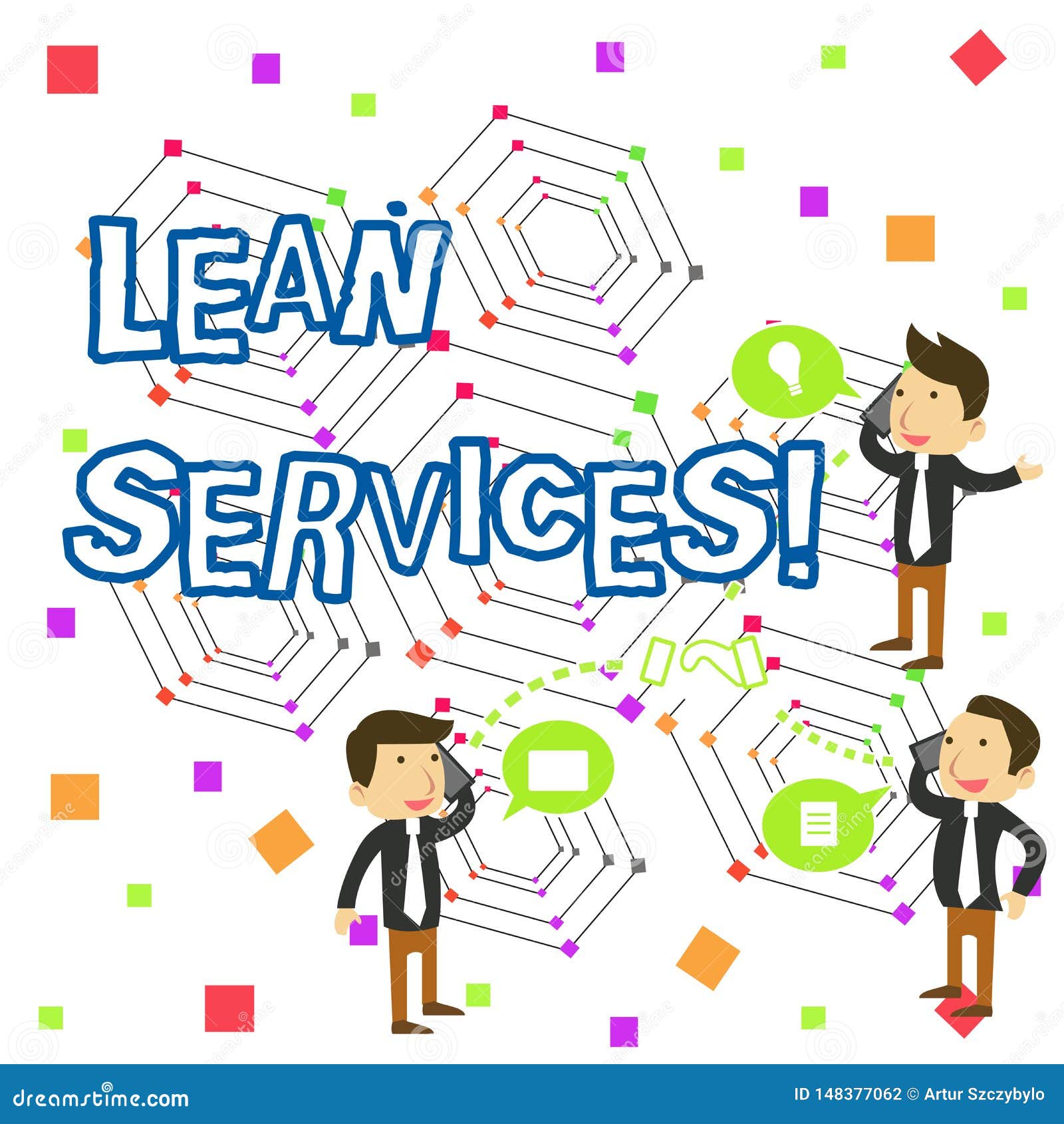 Handwriting Text Writing Lean Services. Concept Meaning Application of ...