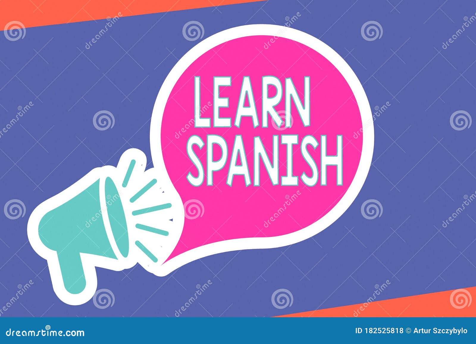 Handwriting Text Writing Learn Spanish. Concept Meaning Translation ...