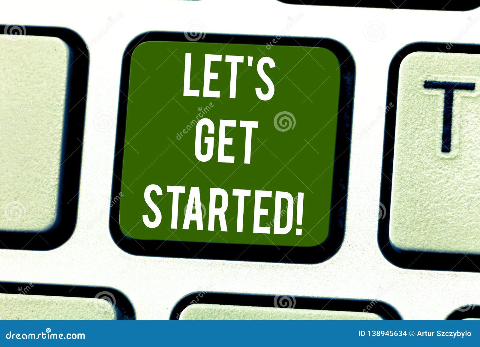 Handwriting Text Writing Let S Get Started. Concept Meaning Asking ...