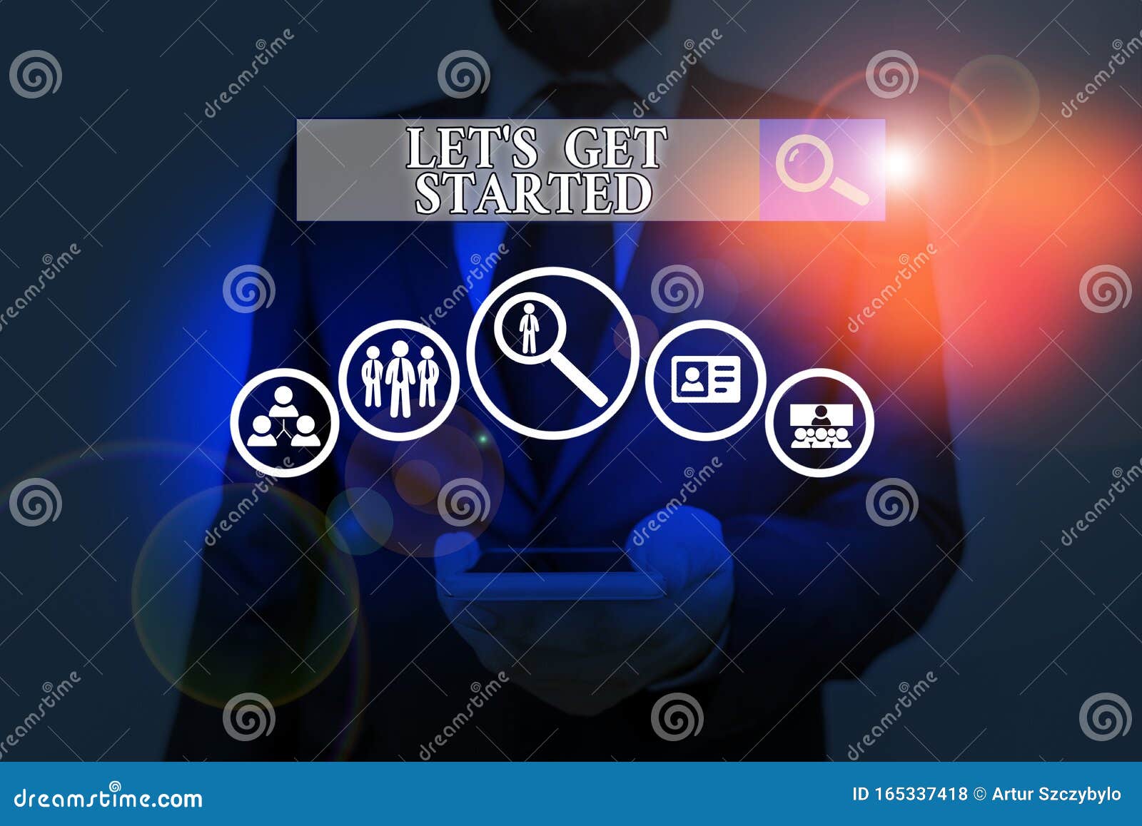 Handwriting Text Writing Let S Get Started. Concept Meaning To Begin ...