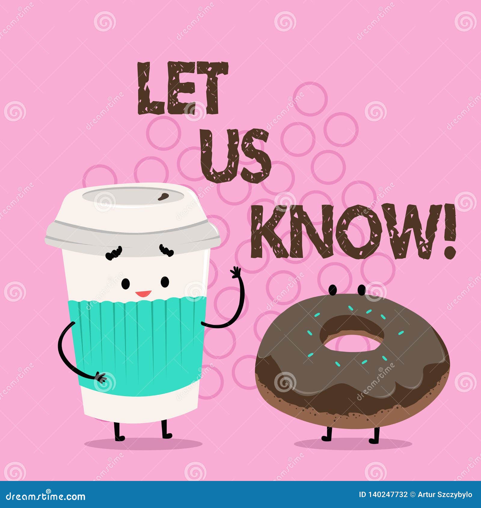 Handwriting Text Writing Let Us Know. Concept Meaning Inform about a ...