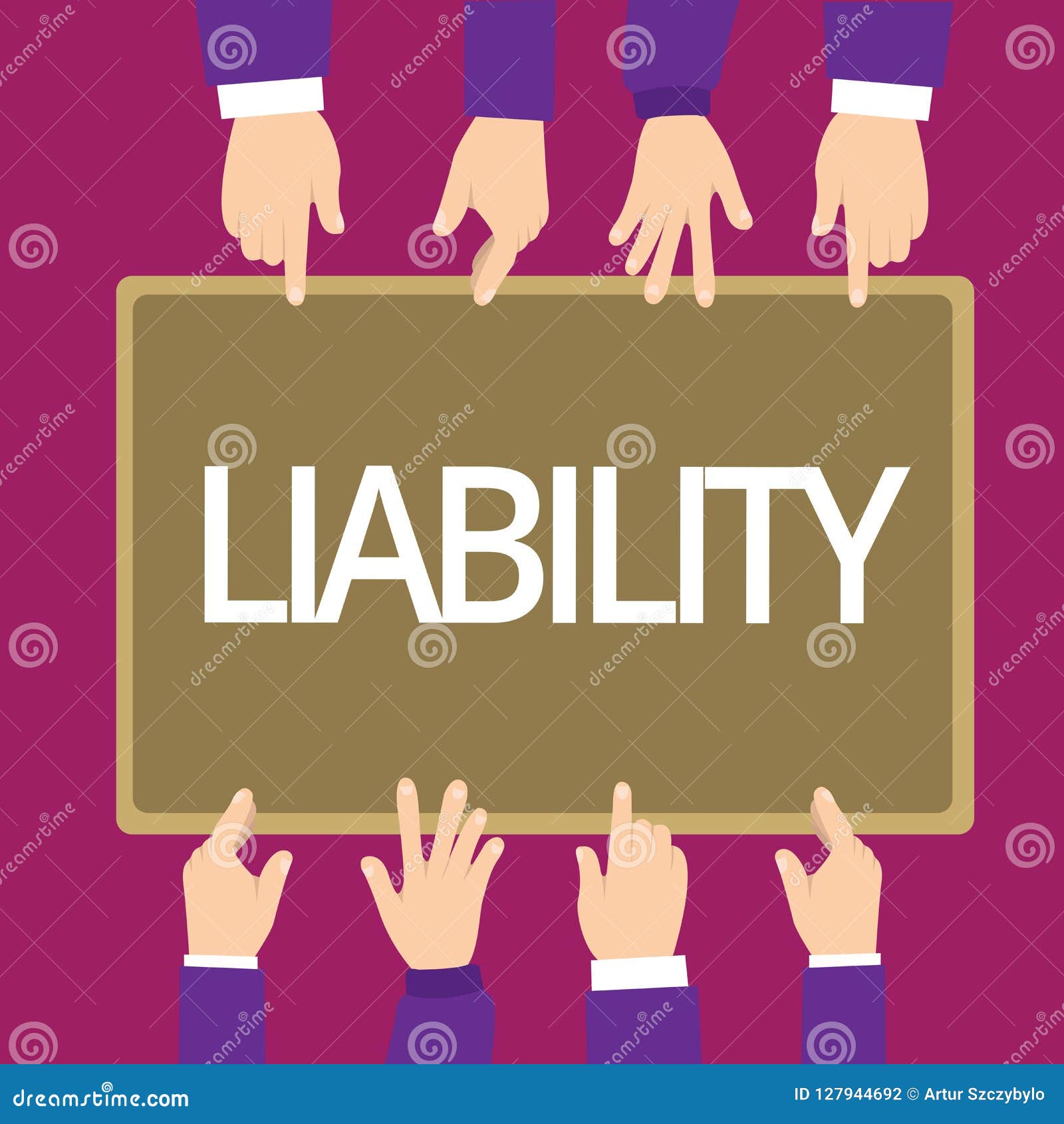 Handwriting Text Writing Liability. Concept Meaning State of Being ...