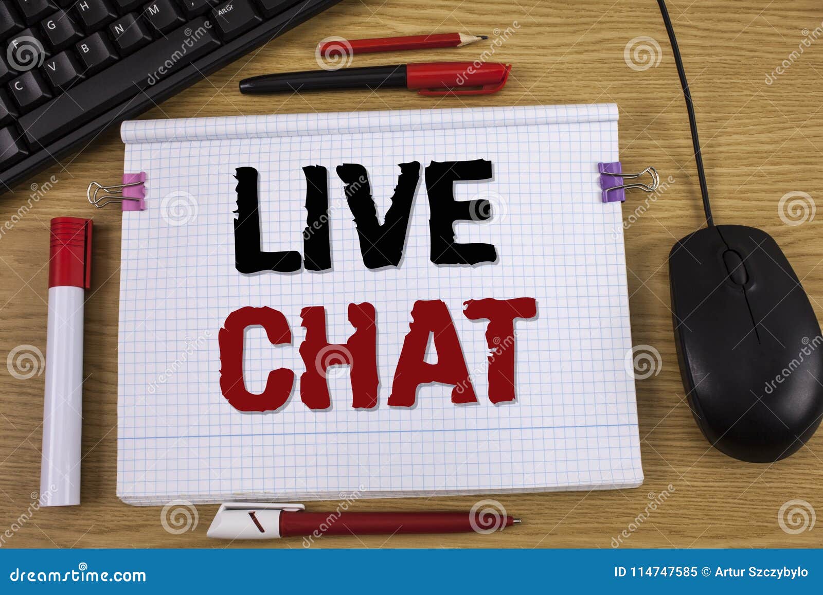 Handwriting Text Writing Live Chat. Concept Meaning Conversation on the ...