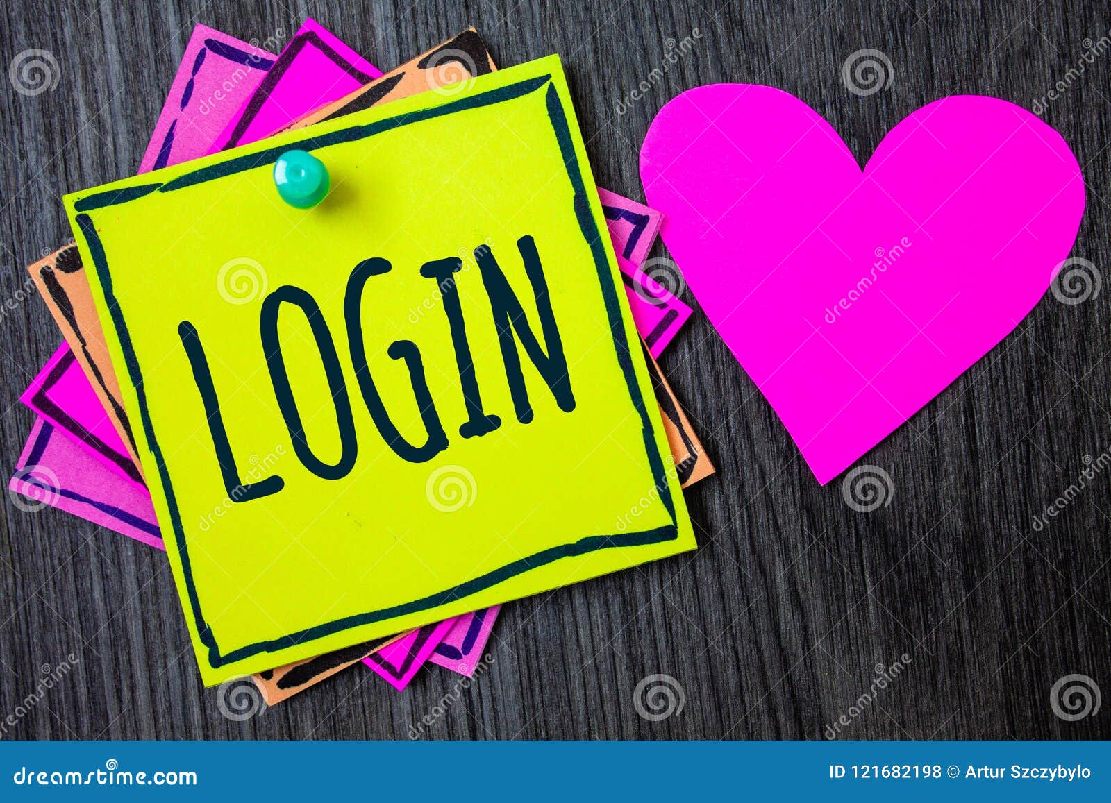 Handwriting Text Writing Login. Concept Meaning Act of Entering into a ...
