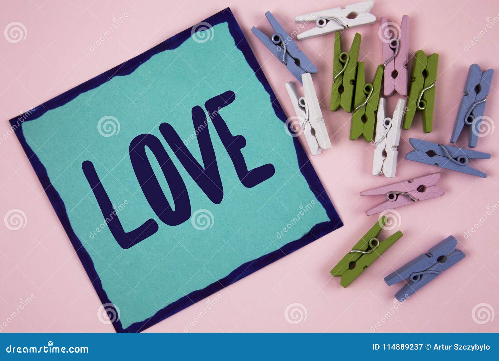 Handwriting Text Writing Love. Concept Meaning Intense Feeling Deep ...