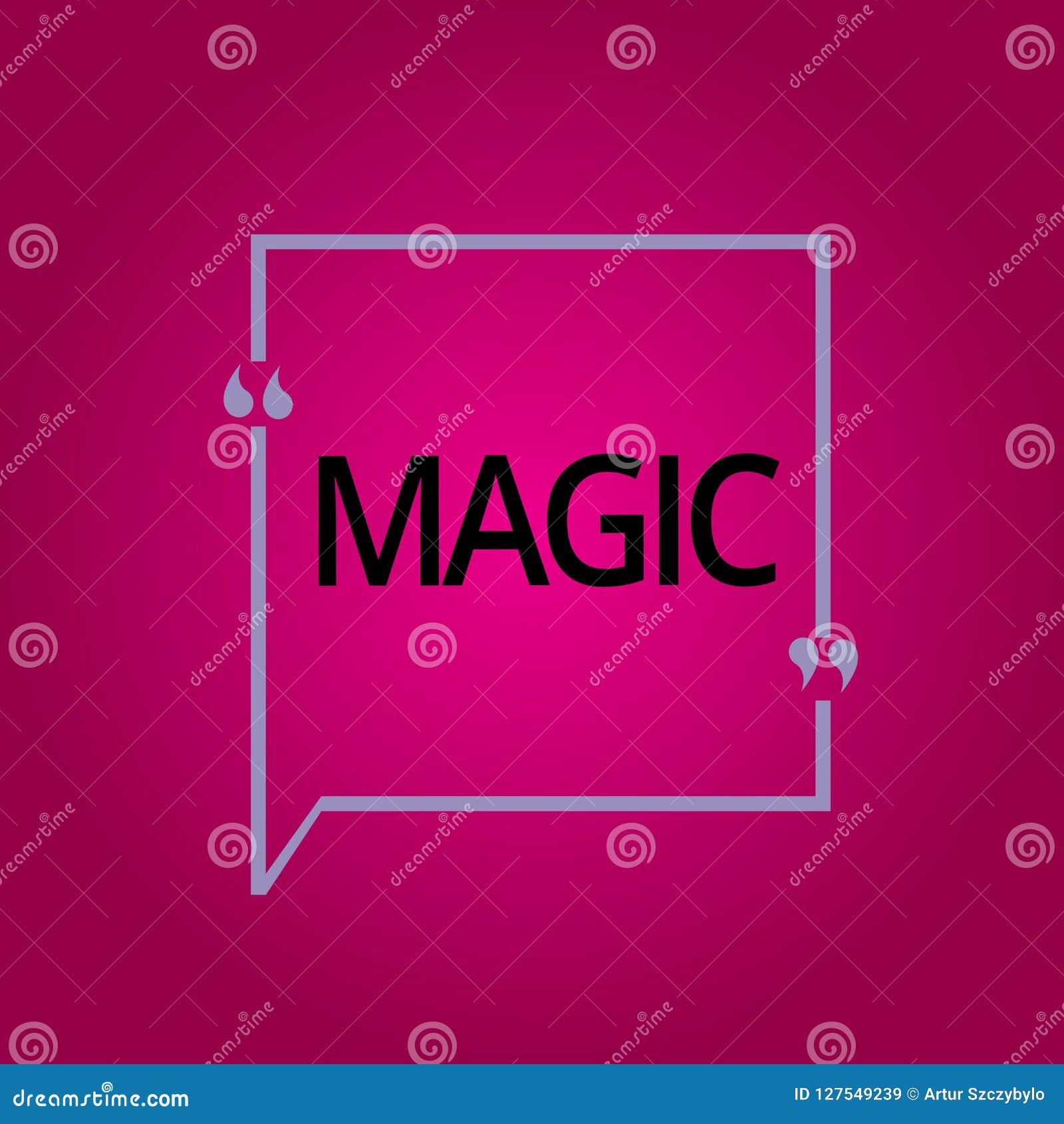 Handwriting Text Writing Magic. Concept Meaning Power of Influencing ...