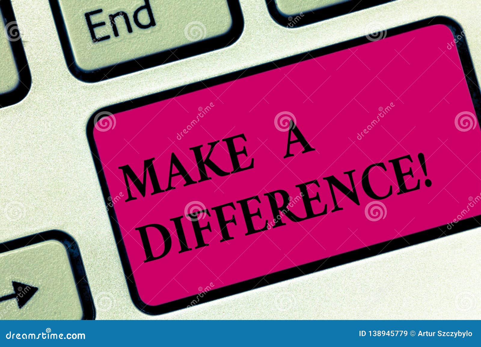 Handwriting Text Writing Make a Difference. Concept Meaning Have ...