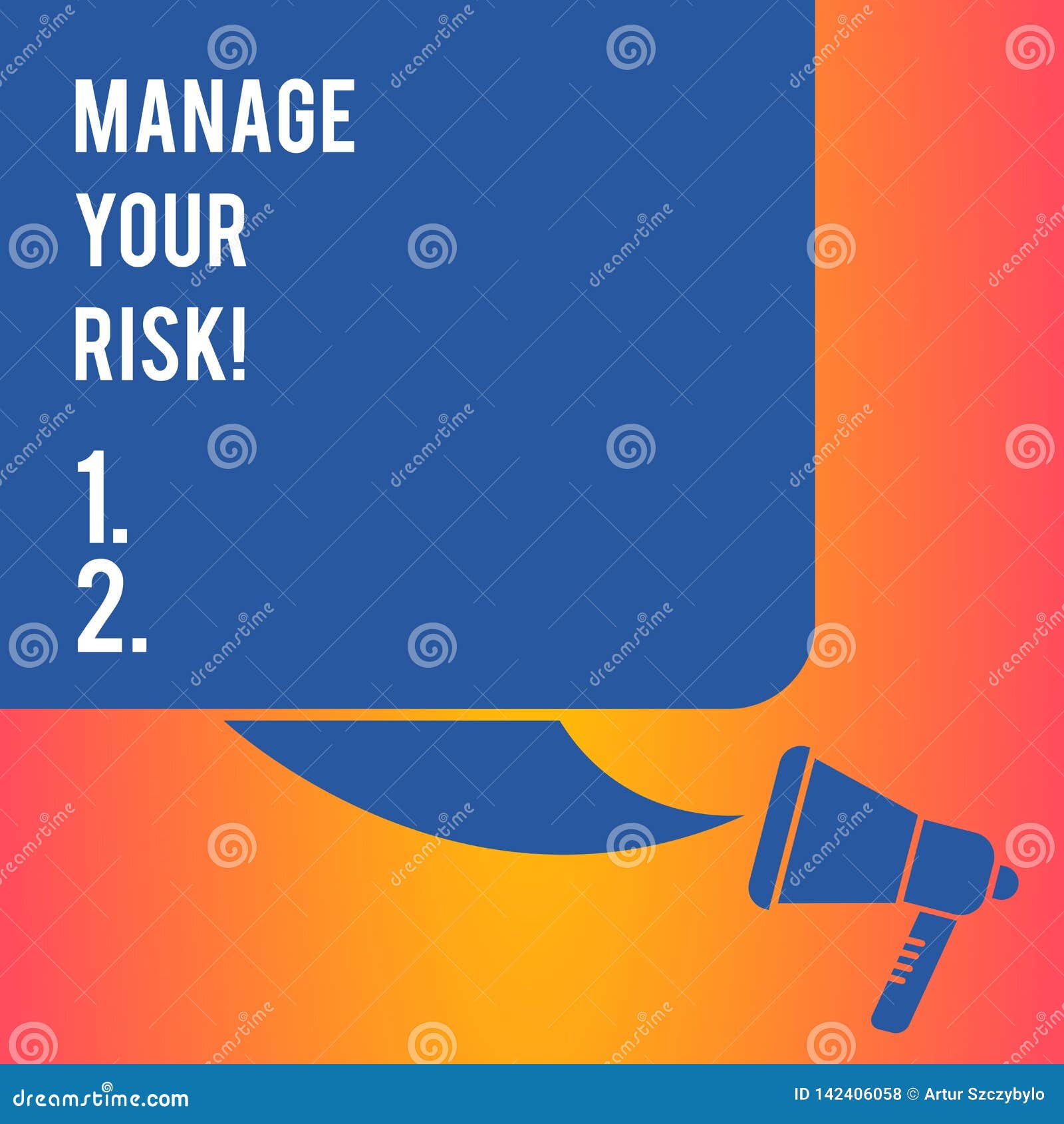 Handwriting Text Writing Manage Your Risk. Concept Meaning Practice of ...