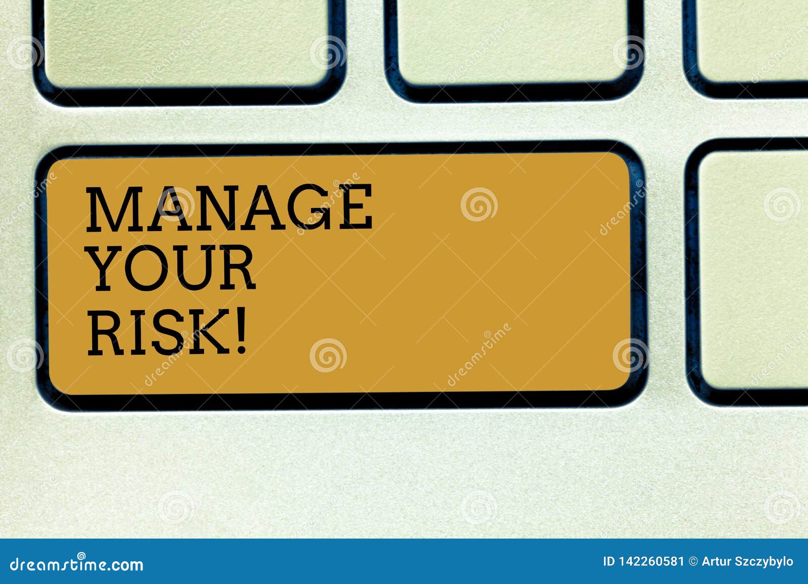 Handwriting Text Writing Manage Your Risk. Concept Meaning Practice of ...