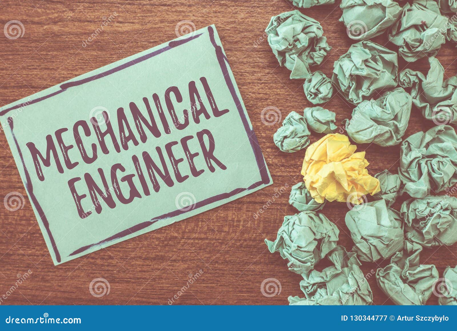 Handwriting Text Writing Mechanical Engineer. Concept Meaning Applied ...