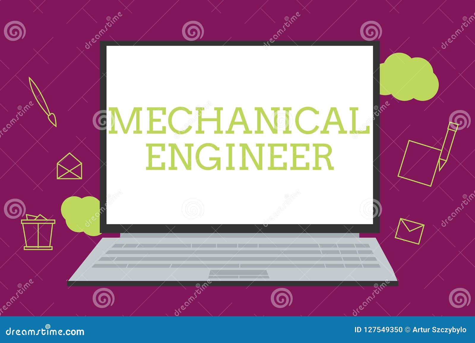 Handwriting Text Writing Mechanical Engineer. Concept Meaning Applied ...