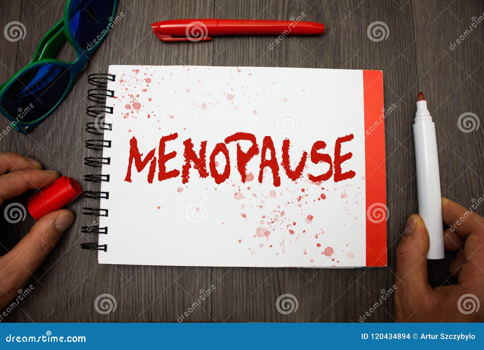 Handwriting Text Writing Menopause. Concept Meaning Cessation of ... Handwriting Text Writing Menopause. Concept Meaning Cessation of ...