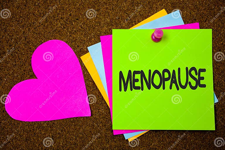 Handwriting Text Writing Menopause. Concept Meaning Cessation of ... Handwriting Text Writing Menopause. Concept Meaning Cessation of ...