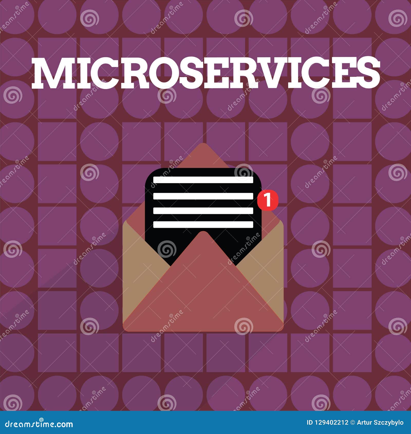 Concept Of Microservices Represented In Hexagons 3d Shapes Royalty-Free ...