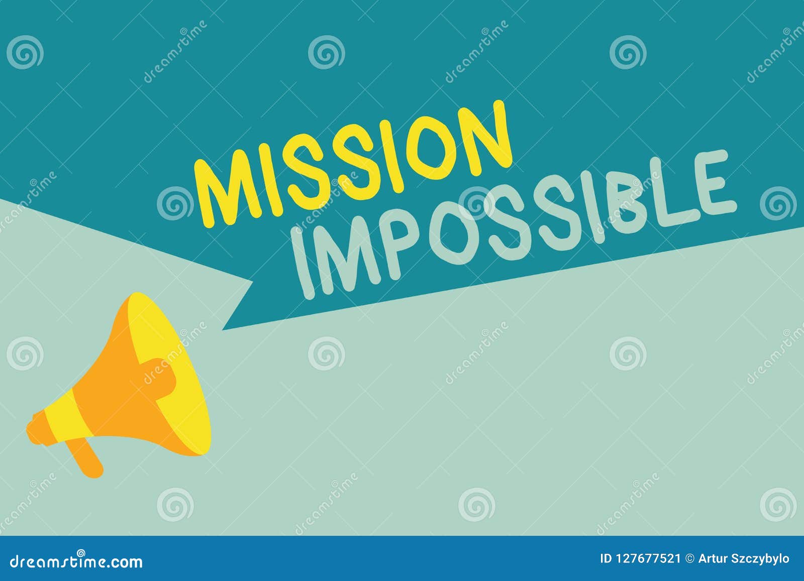 Handwriting Text Writing Mission Impossible. Concept Meaning Difficult ...