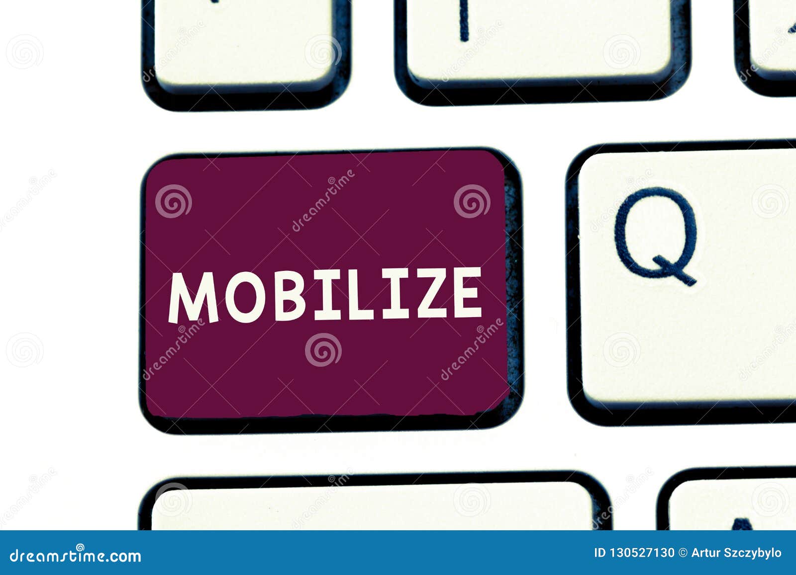 Handwriting Text Writing Mobilize. Concept Meaning Make Something ...