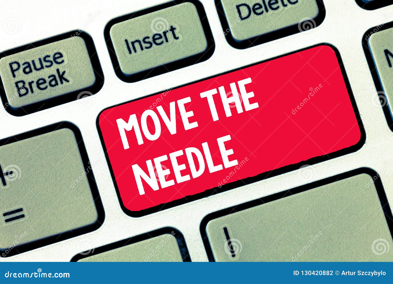 Handwriting Text Writing Move the Needle. Concept Meaning Make a ...