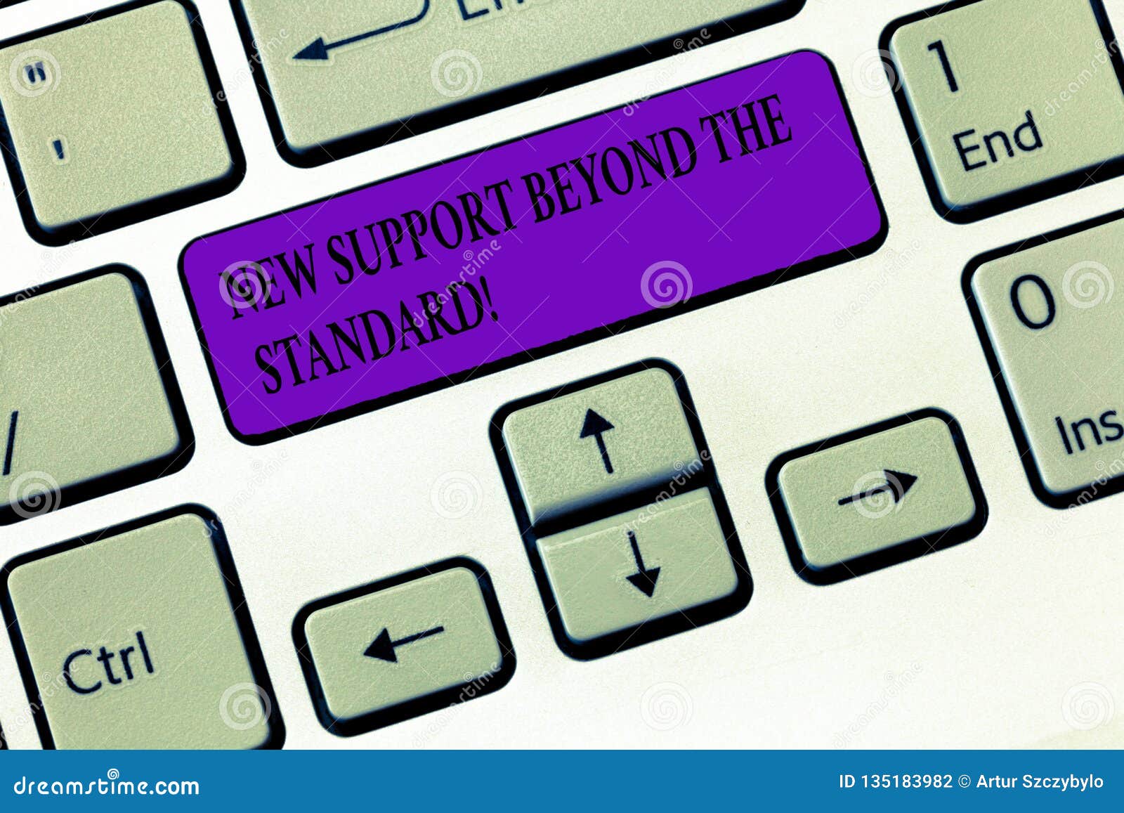 Handwriting Text Writing New Support Beyond the Standard. Concept ...