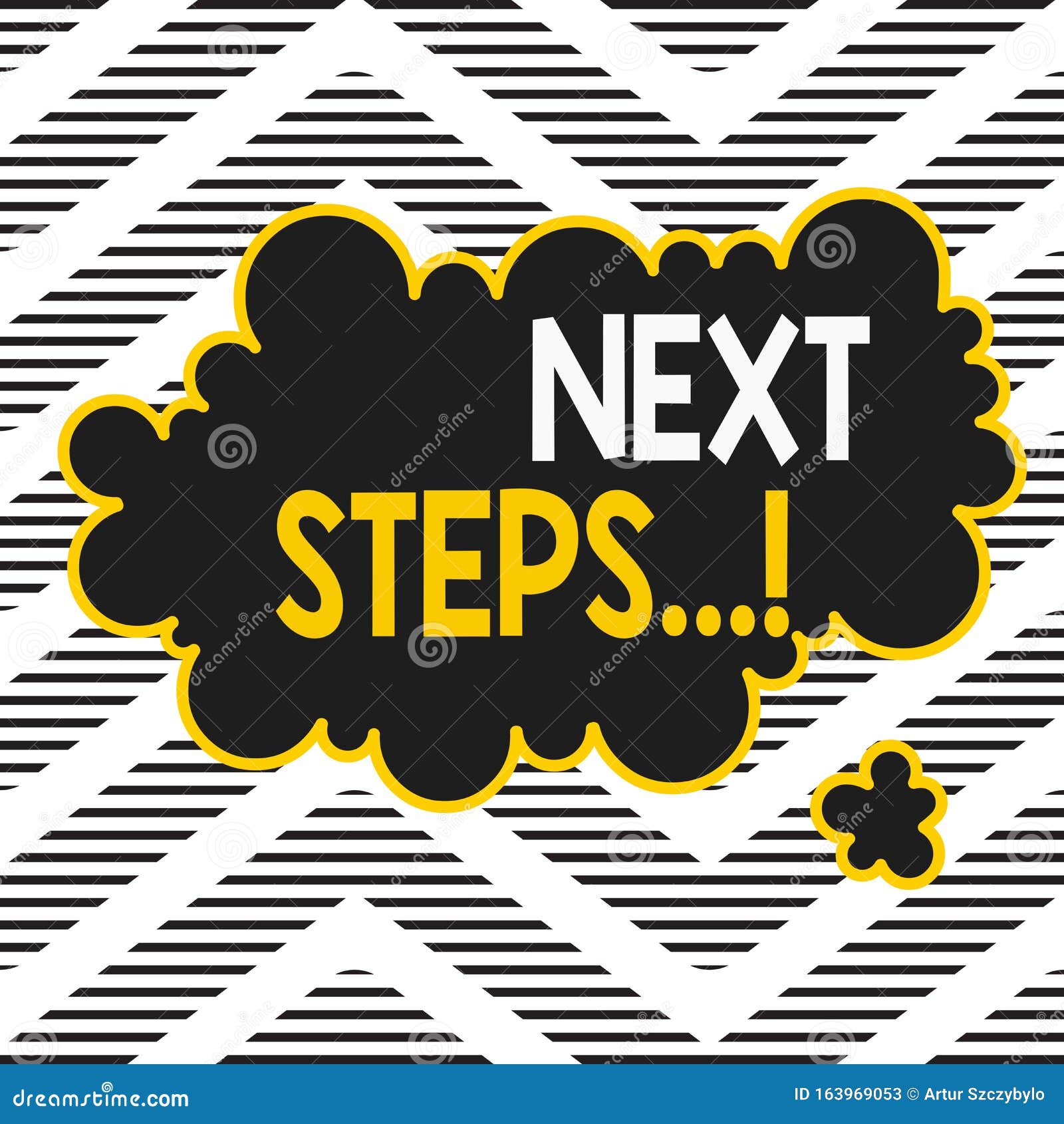 Handwriting Text Writing Next Steps. Concept Meaning Something You Do ...