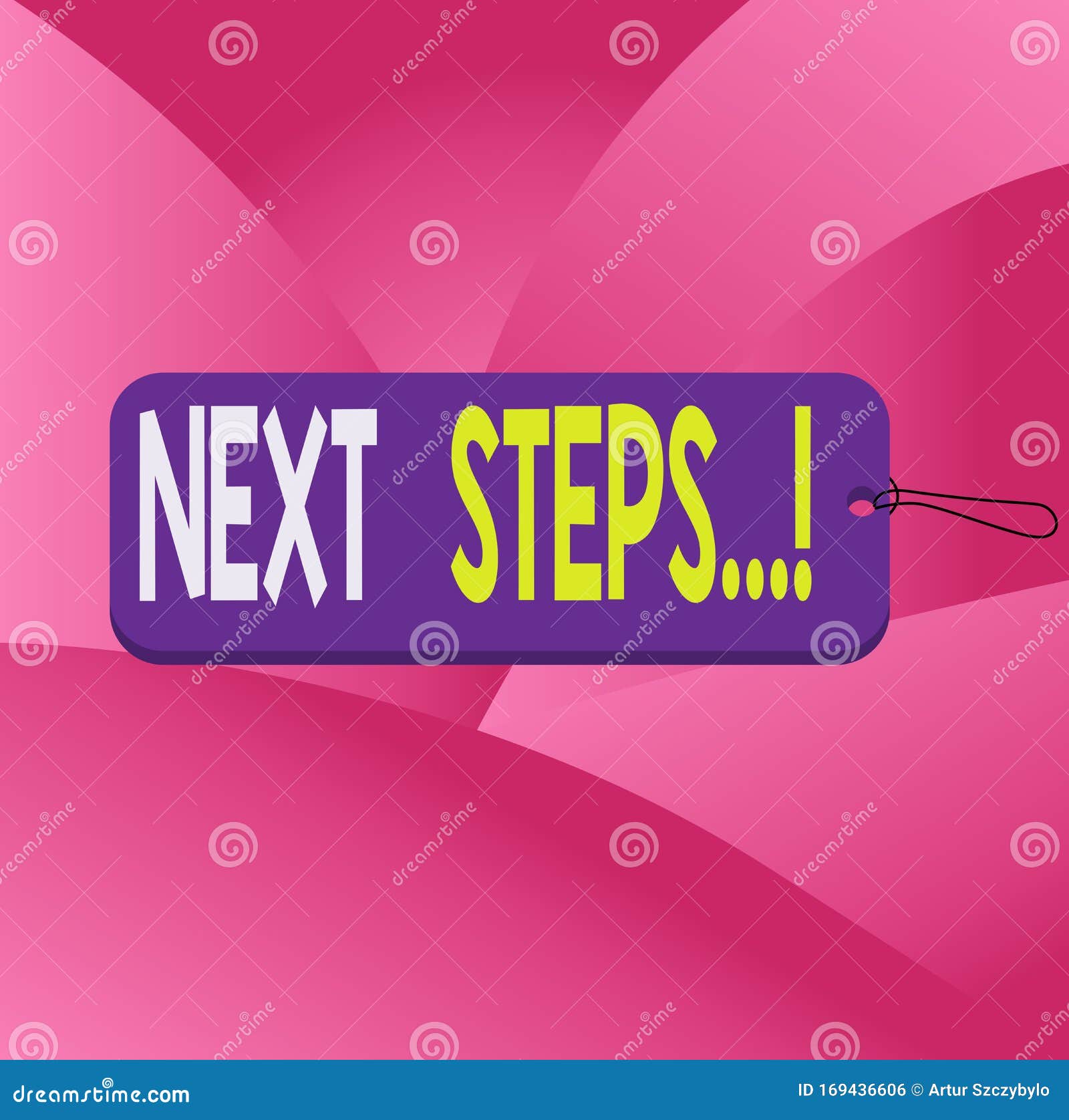 Handwriting Text Writing Next Steps. Concept Meaning Something You Do ...