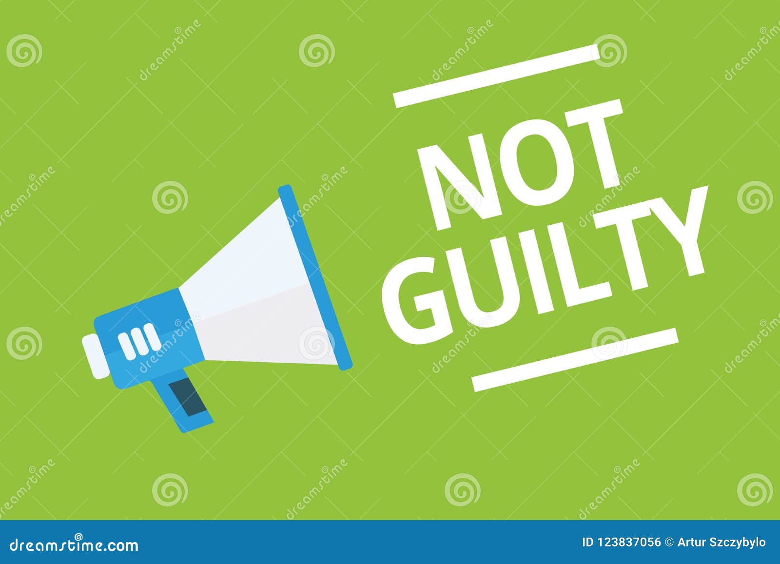Handwriting Text Writing Not Guilty. Concept Meaning Someone is ...