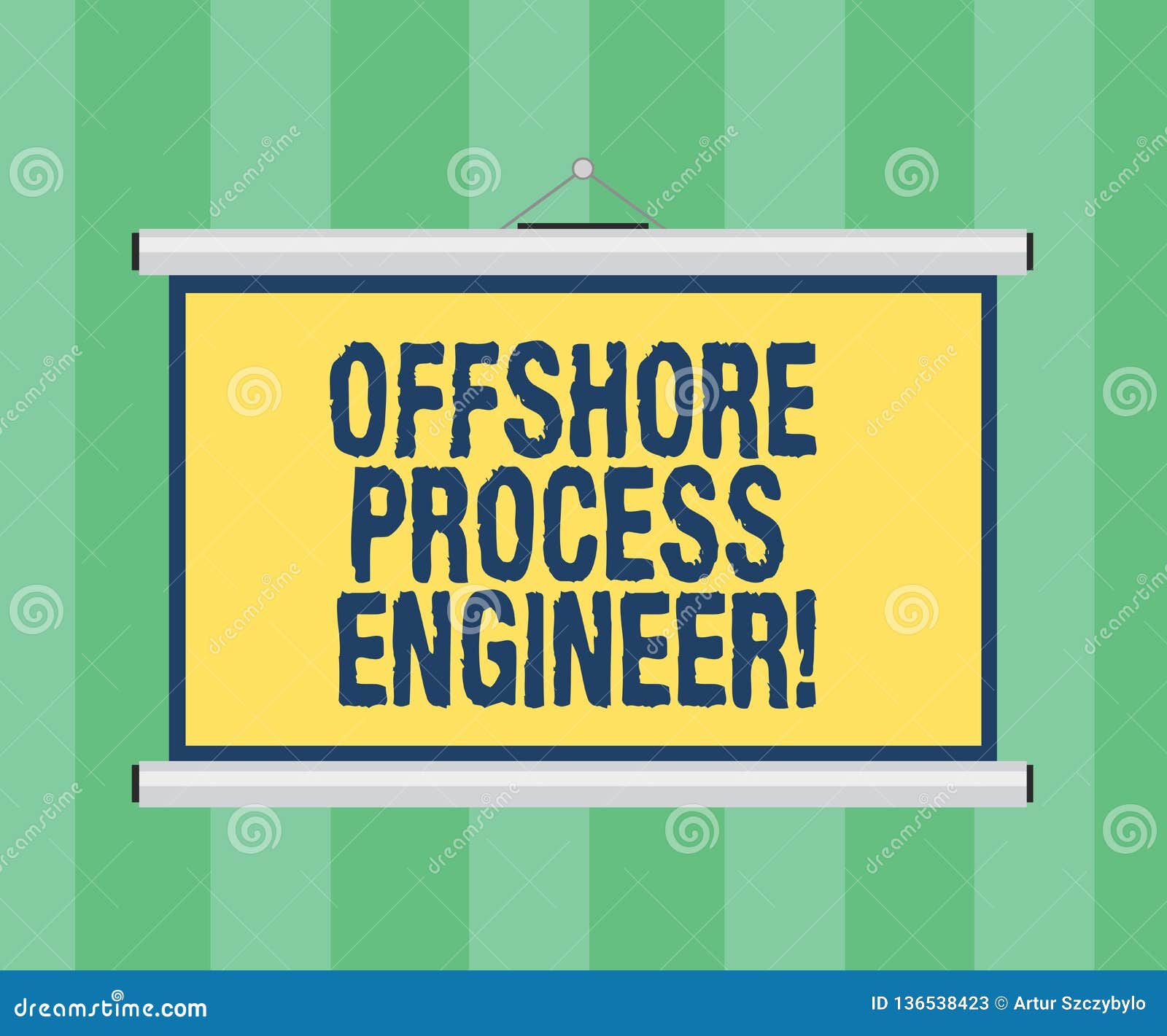 Handwriting Text Writing Offshore Process Engineer. Concept Meaning Responsible for Oil and Gas ...