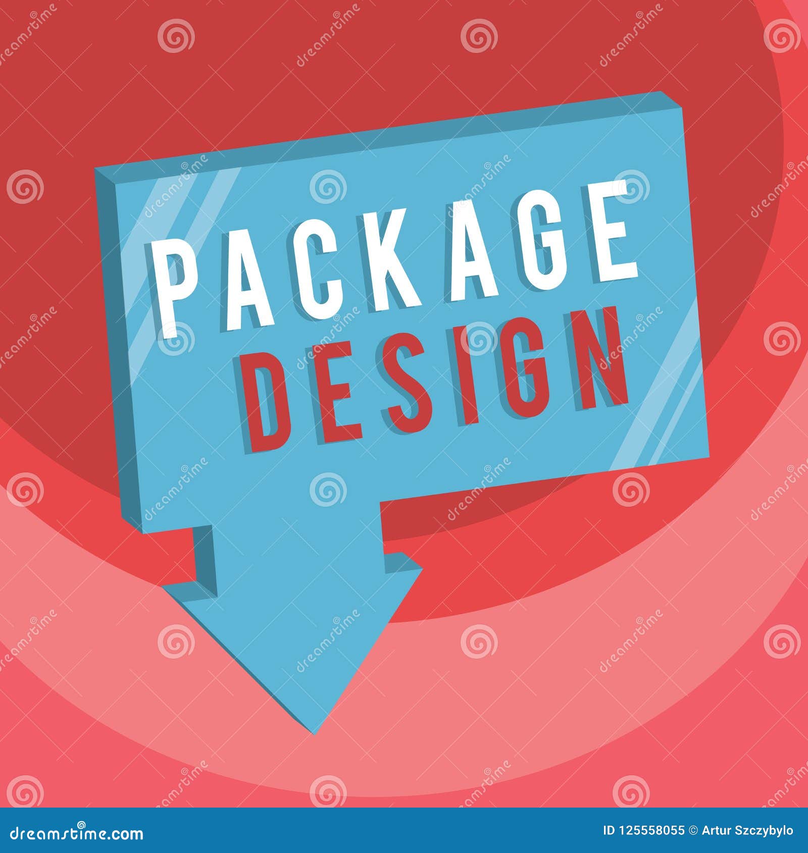 Handwriting Text Writing Package Design. Concept Meaning Strategy in ...